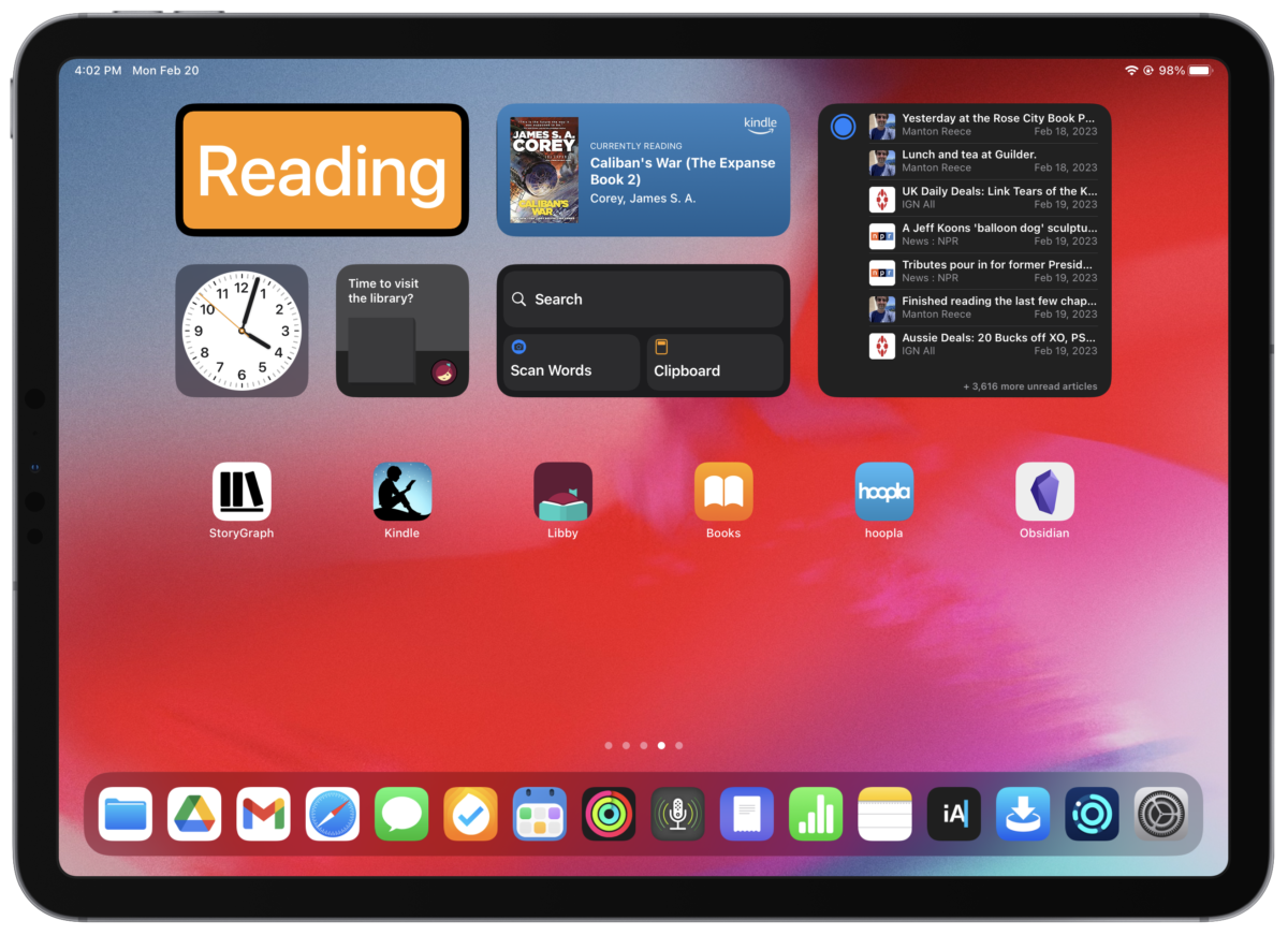 Home Screens: Daniel Schwartzberg - MacSparky
