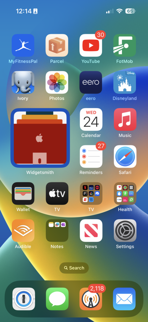 Home Screens: Andrew Hall - MacSparky