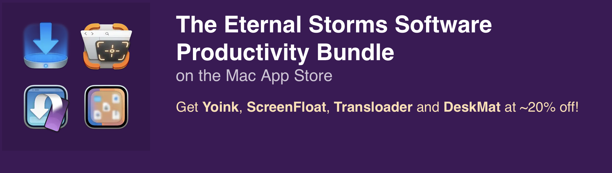 The Eternal Storms Bundle: Four Handy Mac Utilities, One Great Deal (Sponsor) - MacSparky